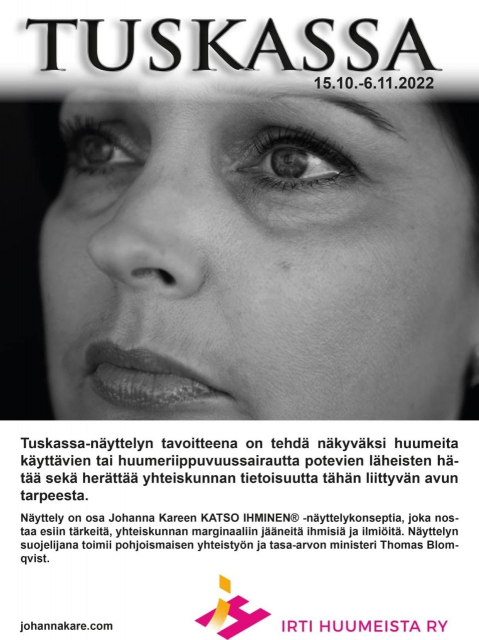 Ann-Niina Turunen antoi kasvonsa Tuskassa-valokuvanäyttelyyn - Johanna ...